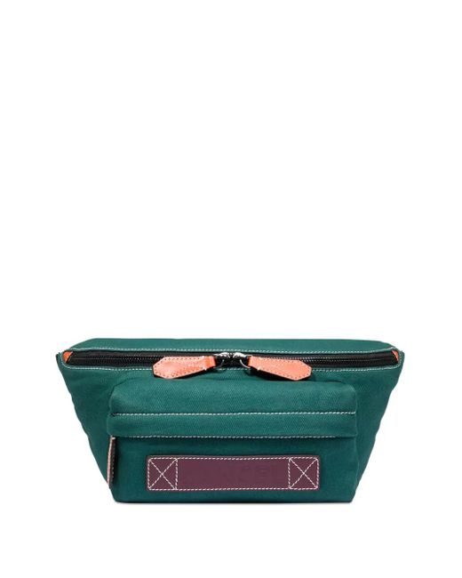 Lancel Leather-Trimmed Belt Bag in Green for Men | Lyst UK