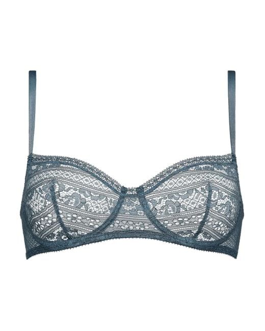 Eres Evidence Lace Bra in Blue | Lyst UK