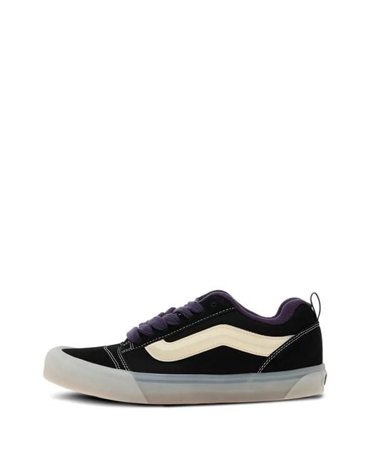 Vans Knu Skool Suede-Panel Sneakers in Black | Lyst UK