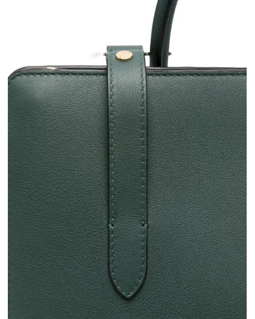 Strathberry Leather Tote Bag in Green | Lyst UK