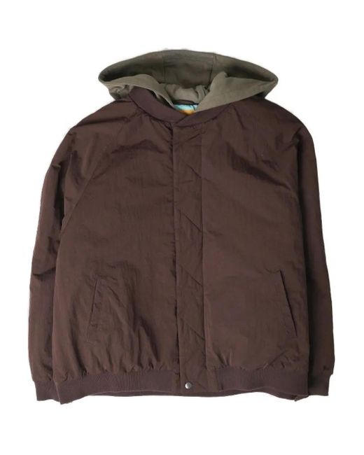 Brain Dead Hooded Jacket in Brown | Lyst UK