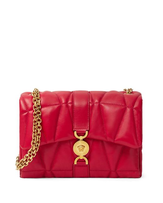 Versace Medusa Shoulder Bag in Red | Lyst
