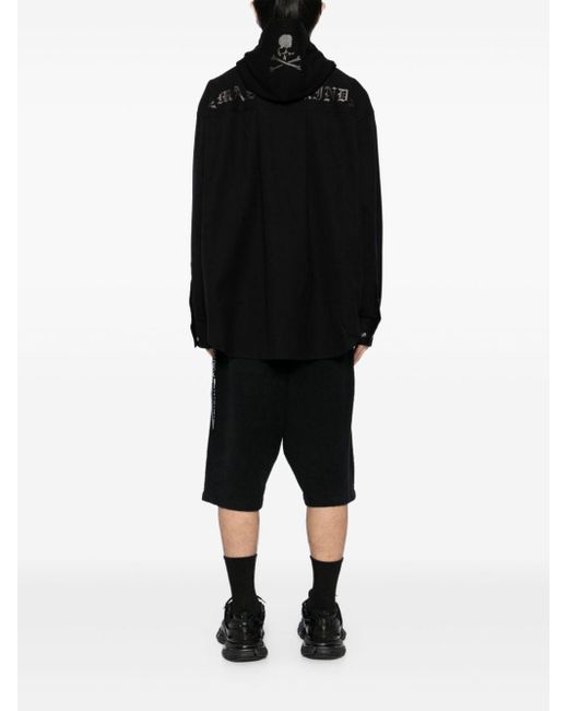 Mastermind Japan Logo Embroidery Hooded Jacket in Black for Men | Lyst