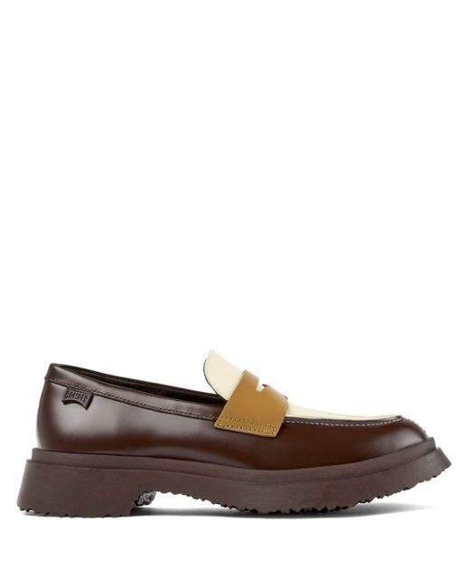 Camper Walden Mismatched Colour-block Loafers in Brown | Lyst