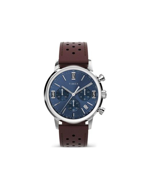 Timex Marlin Chronograph Tachymeter 40Mm in Blue for Men | Lyst UK