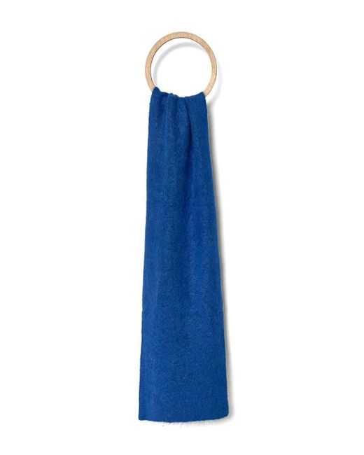 IRO Brushed Scarf in Blue | Lyst