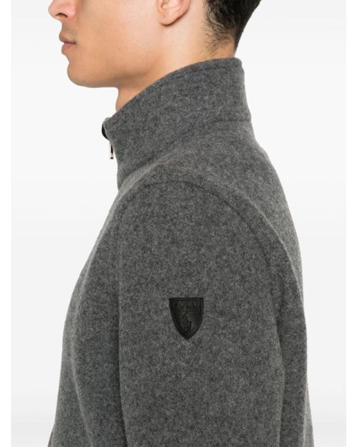 Polo Ralph Lauren Felted Jacket in Gray for Men | Lyst