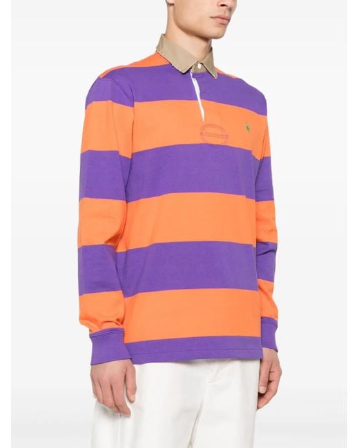 Polo Ralph Lauren Rugby Polo Shirt in Orange for Men | Lyst