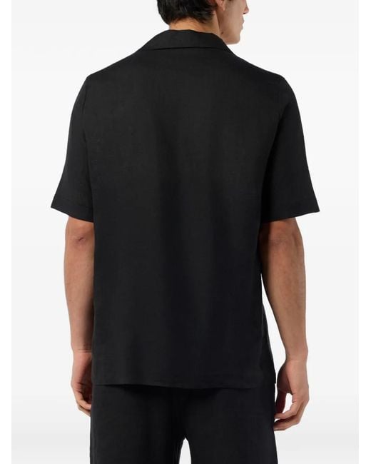 Philipp Plein Tattoo Embroidery Bowling Shirt in Black for Men | Lyst UK