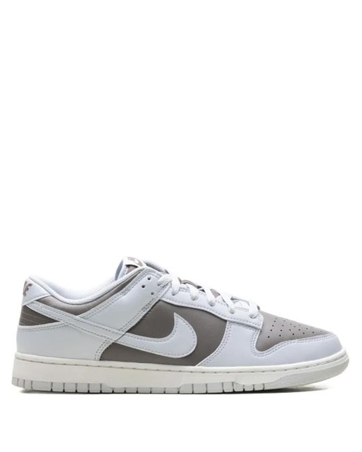 Nike Dunk Swoosh Low-Top Sneakers in White for Men | Lyst