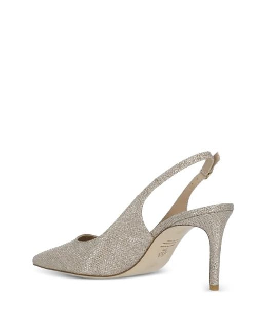 Stuart Weitzman Pointed-Toe Slingback Pumps in White | Lyst