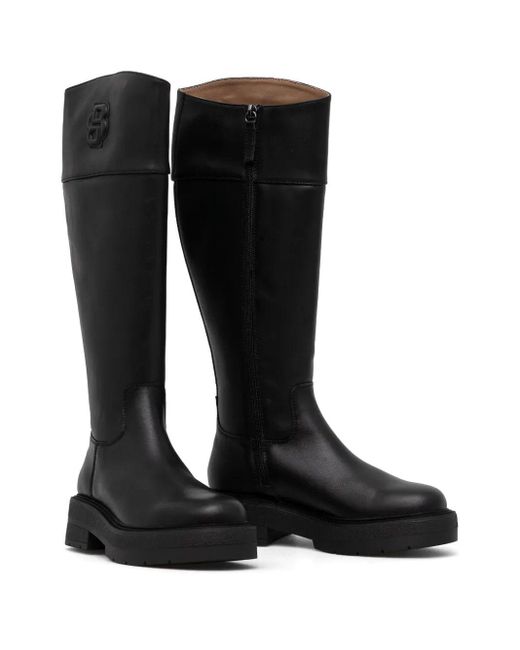 BOSS Rebby Boots in Black | Lyst