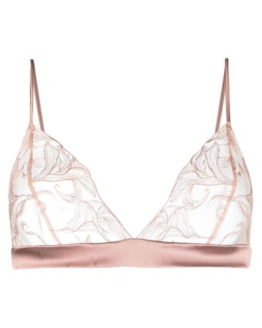 Fleur Of England Lilian Boudoir Bra In Pink Lyst Canada