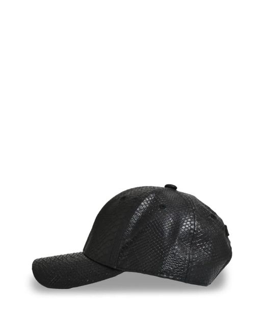 BREATH Crocodile-Embossed Cap in Black for Men | Lyst