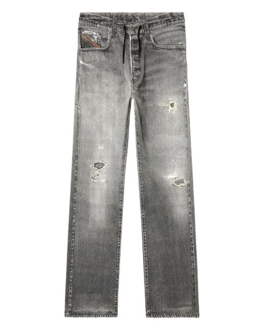 DIESEL 2080 D-Reel Jeans in Grey for Men | Lyst UK