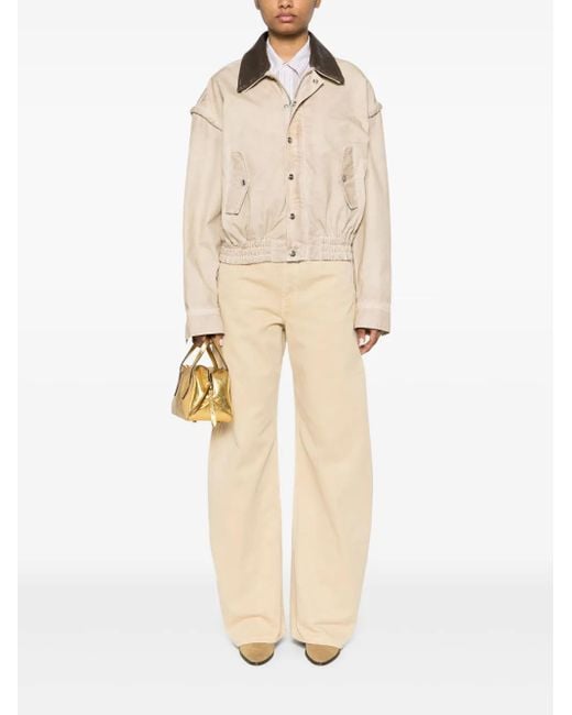 Halfboy Jet Set Bomber Jacket in Natural | Lyst