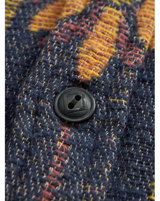 RRL Matlock Floral-Jacquard Button-Up Shirt in Grey for Men | Lyst UK