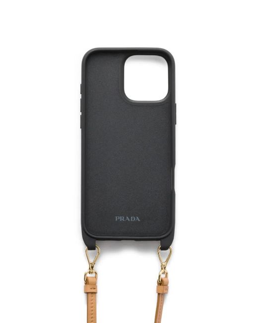 Prada Studded Iphone 16 Pro Max Case in White | Lyst