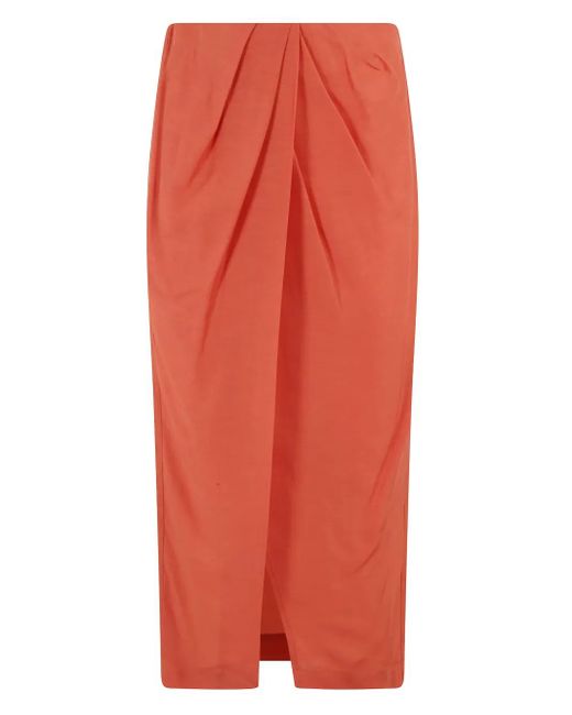Tela Draped Skirt in Orange | Lyst