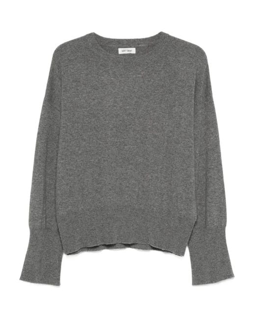 Soft Goat Long-Sleeve Cre-Neck Knitwear in Grey | Lyst UK