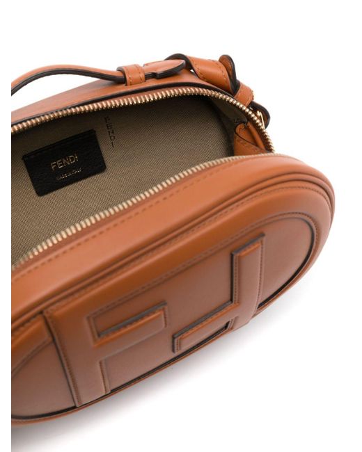 Fendi Mini Camera Cross Body Bag in Brown | Lyst