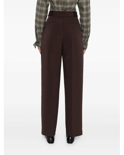 Frankie Shop Button-Fastening Darted Trousers in Black | Lyst UK