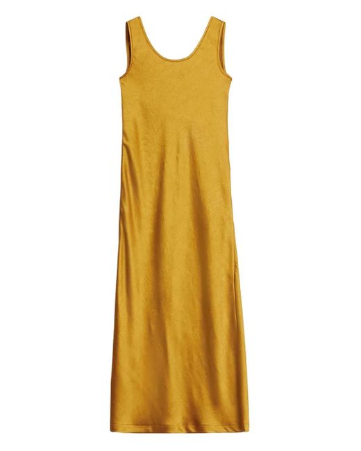 Rodebjer Eloise Satin Maxi Dress in Yellow | Lyst UK