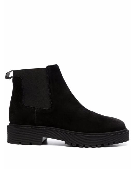 Hogan Chelsea Panelled Ankle Boots in Black | Lyst UK
