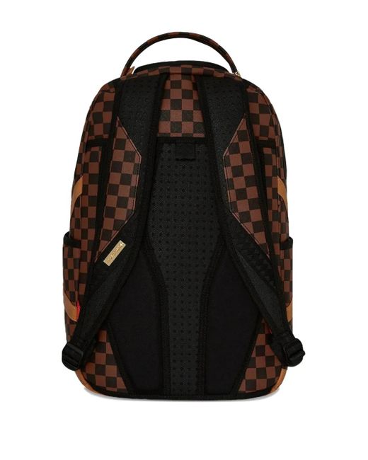 Sprayground Check-Shark Backpack in Red for Men | Lyst