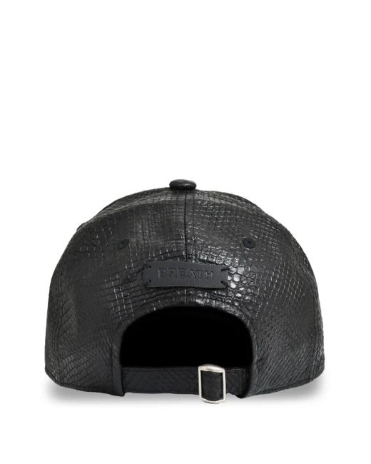 BREATH Crocodile-Embossed Cap in Black for Men | Lyst