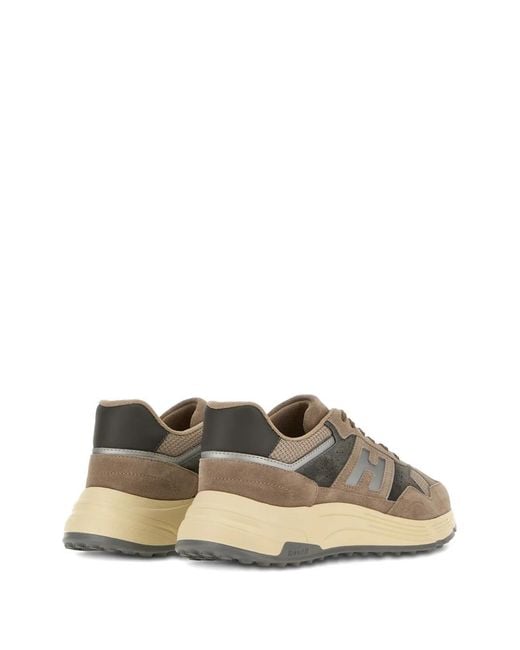 Hogan Hyperlight Logo-Detail Sneakers in Brown for Men | Lyst UK