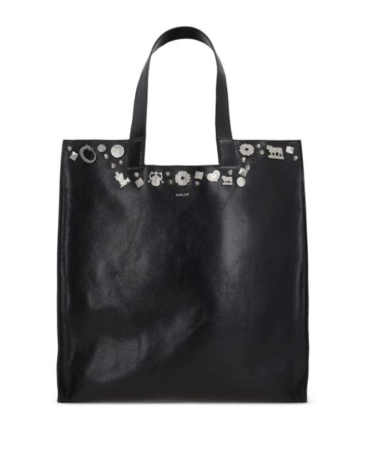 Bally Easy Leather Tote Bag in Black | Lyst UK