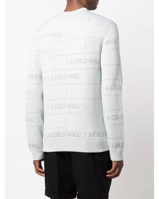 A_COLD_WALL* Chain Jacquard Knit Jumper in Blue for Men | Lyst