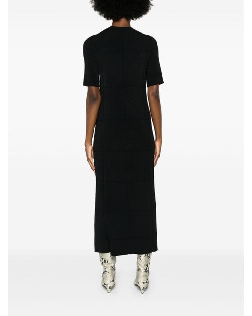 JOSEPH Panelled Midi Dress in Black | Lyst