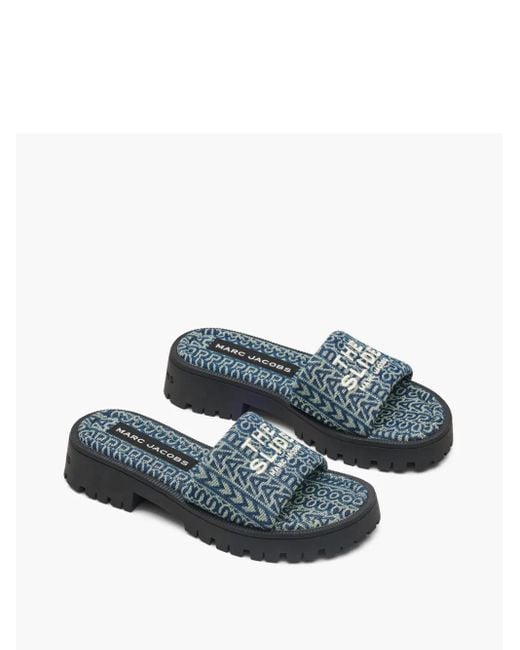 Marc Jacobs The Lug Sole Slide in Blue | Lyst