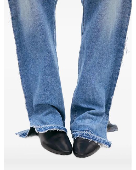 PROTOTYPES Frayed Split-Hem Jeans in Blue | Lyst UK