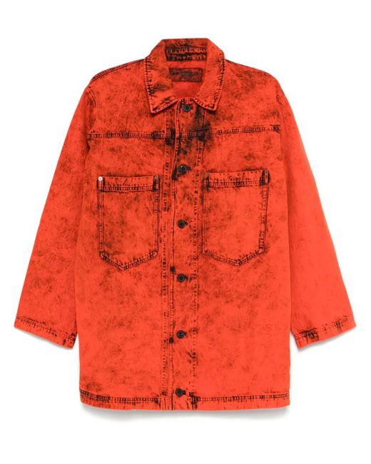 Rundholz Denim Jacket in Red | Lyst