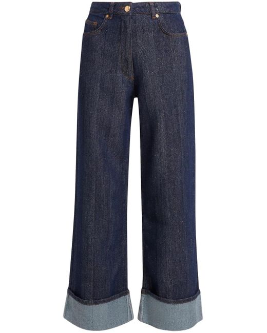 FARM Rio Wide Jeans in Blue | Lyst
