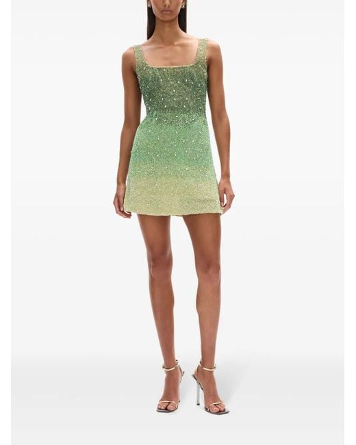 Rachel Gilbert Kaito Mini Dress in Green | Lyst