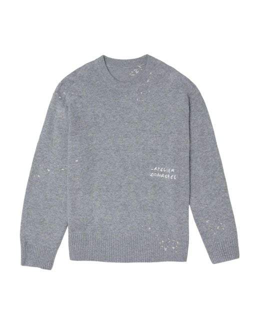 DOMREBEL Pull À Logo Brodé in Grey for Men | Lyst UK