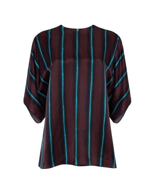 ROKSANDA Nadra Striped Top in Blue | Lyst UK