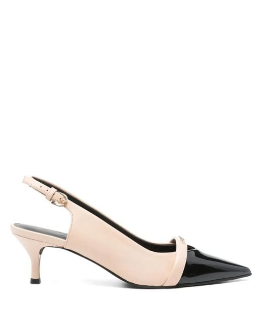 Furla 60Mm Slingback Pumps in Natural | Lyst