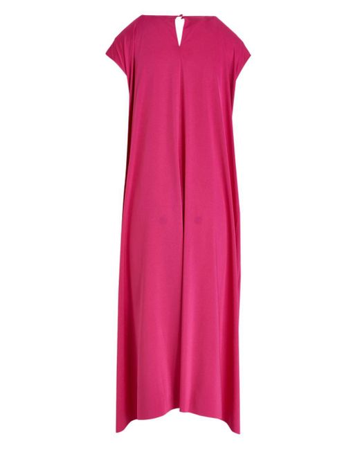 Vetements Satin-Finish Midi Dress in Pink | Lyst