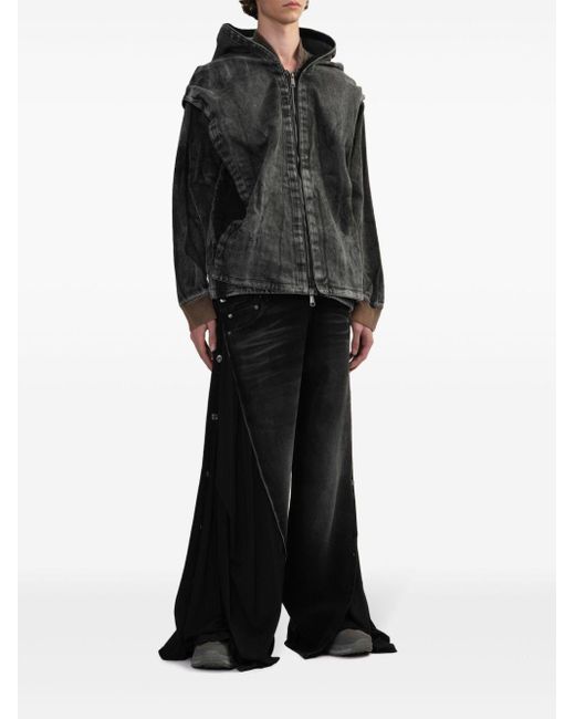 Y. Project Denim Hooded Jacket in Black for Men | Lyst