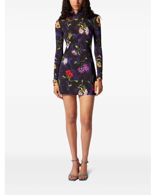 MACCAPANI Genie Mini Dress in Blue | Lyst