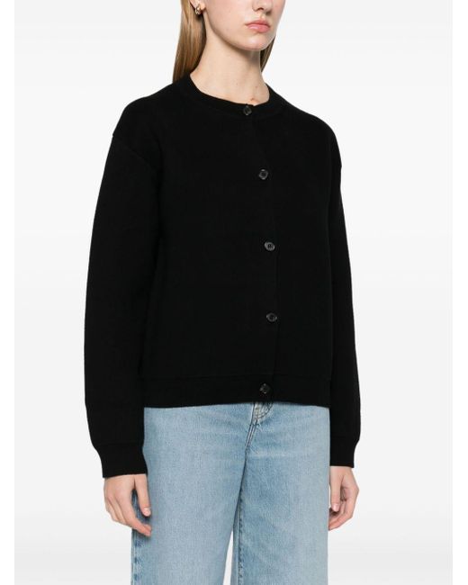 Theory Structured Cardigan in Black | Lyst