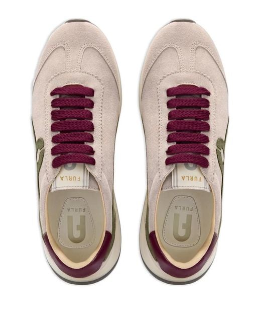 Furla Retrò Logo-Detail Sneakers in Brown | Lyst UK