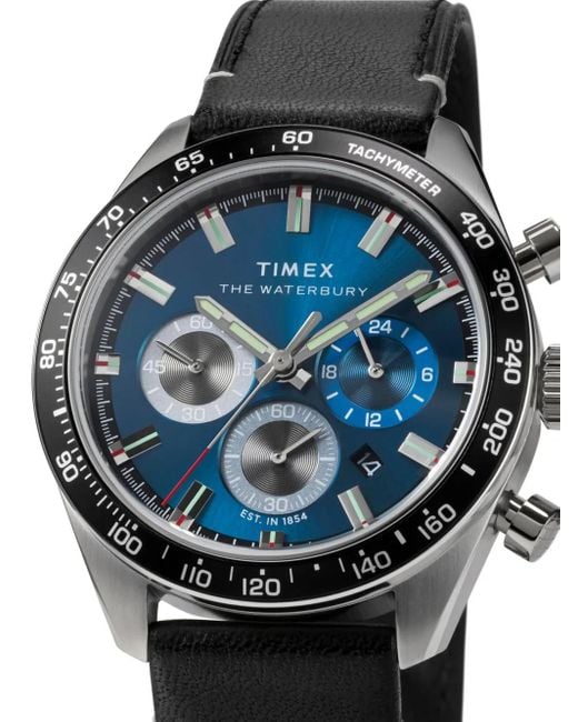 Timex Waterbury 41Mm in Blue for Men | Lyst