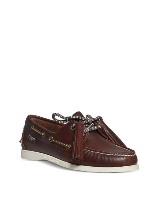 Weekend by Maxmara Wkadockside2 Tassel Lace-Up Loafers in Brown | Lyst