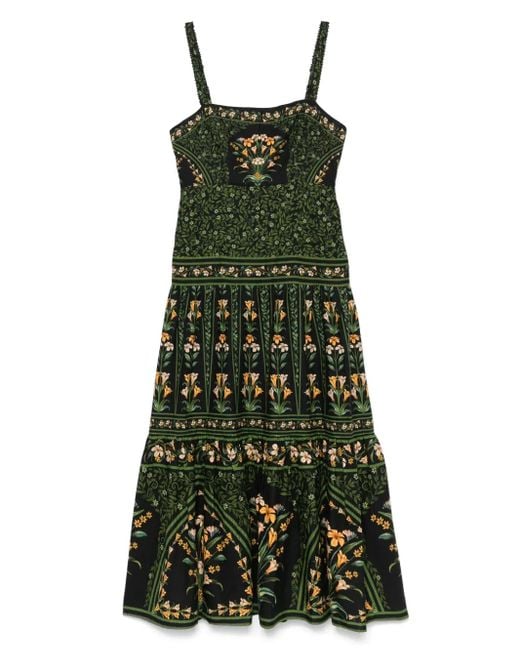 FARM Rio Flowers Arch Midi Dress in Green | Lyst